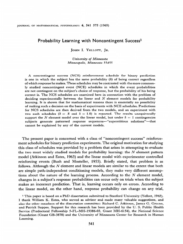 6 Probability learning | PDF | Statistics | Estimator