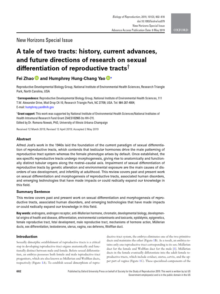 A Tale of Two Tracts - History, Current Advances, and Future Directions ...