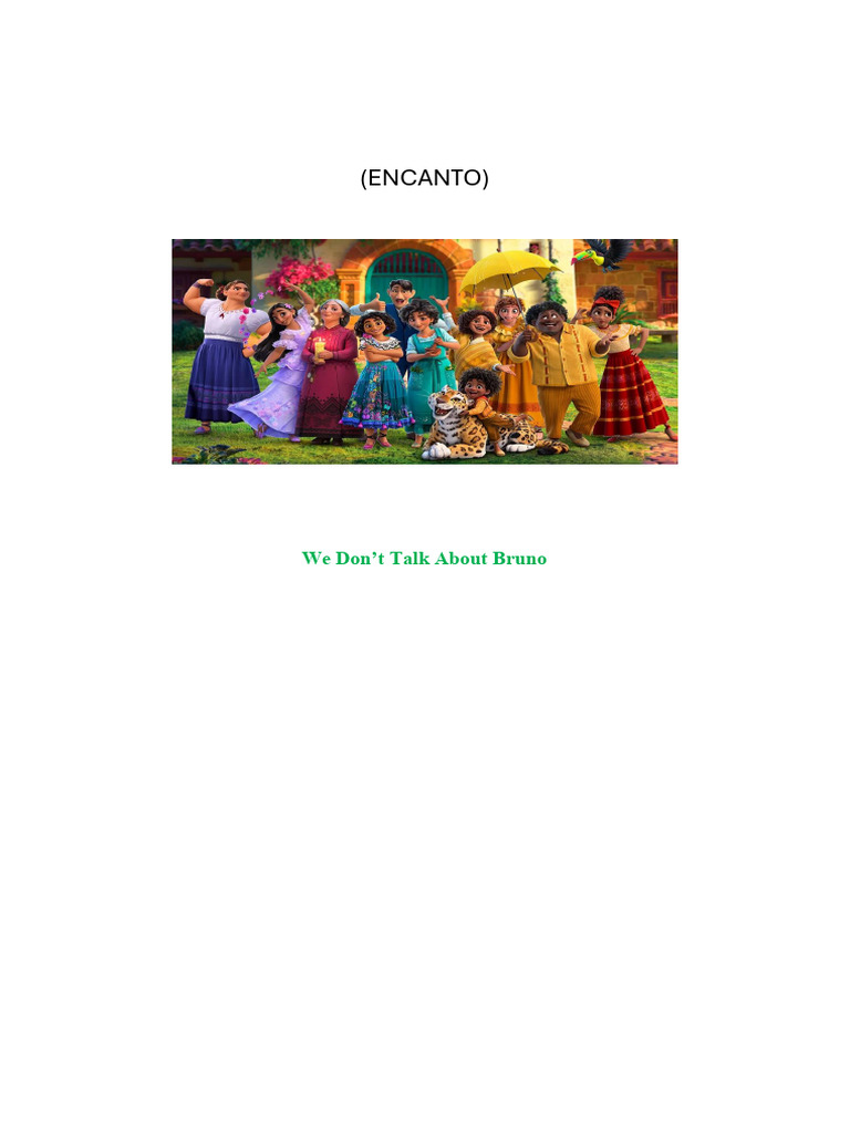 Script Encanto - Drafted 1 | PDF