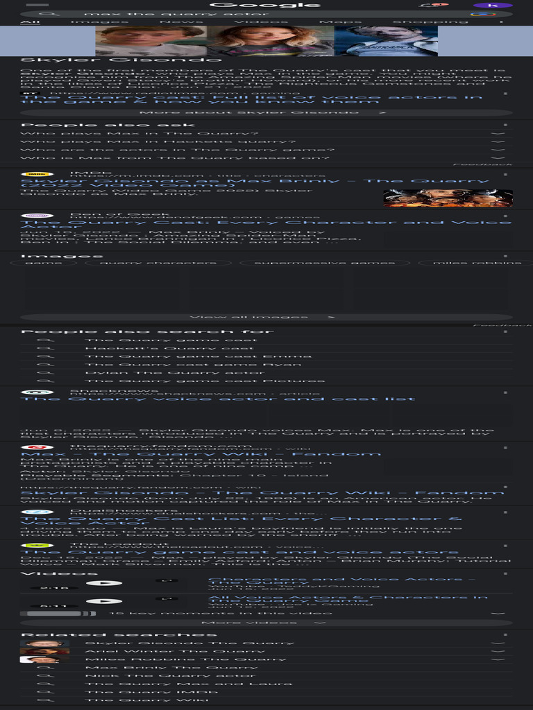 Max The Quarry Actor - Google Search | PDF | Games & Activities