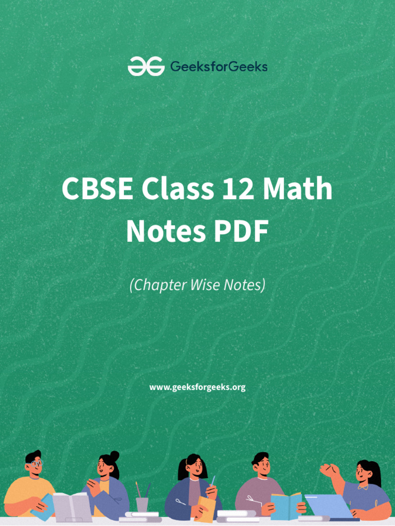 CBSE Class 12 Math Chapter Notes PDF | PDF