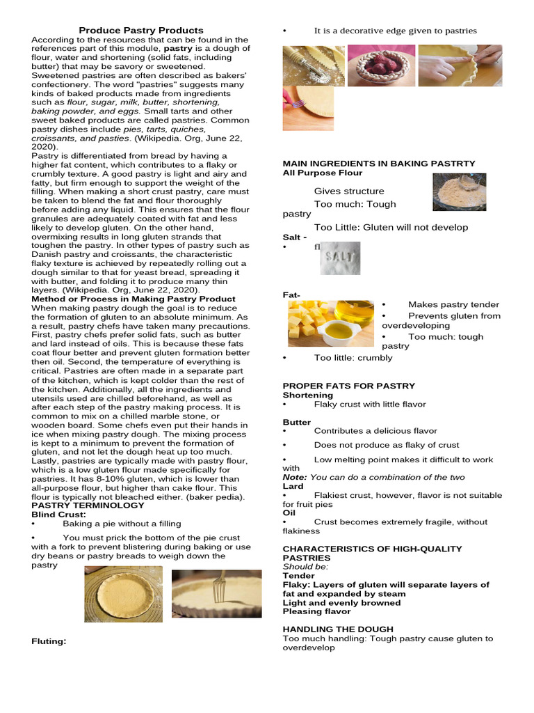 BPP HandOuts Week 4 | PDF | Foods | Food And Drink Preparation