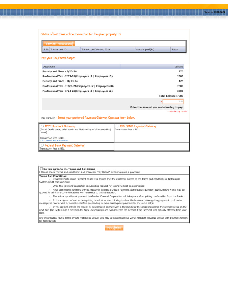eGov-Online Payment | PDF | Payments | Credit Card