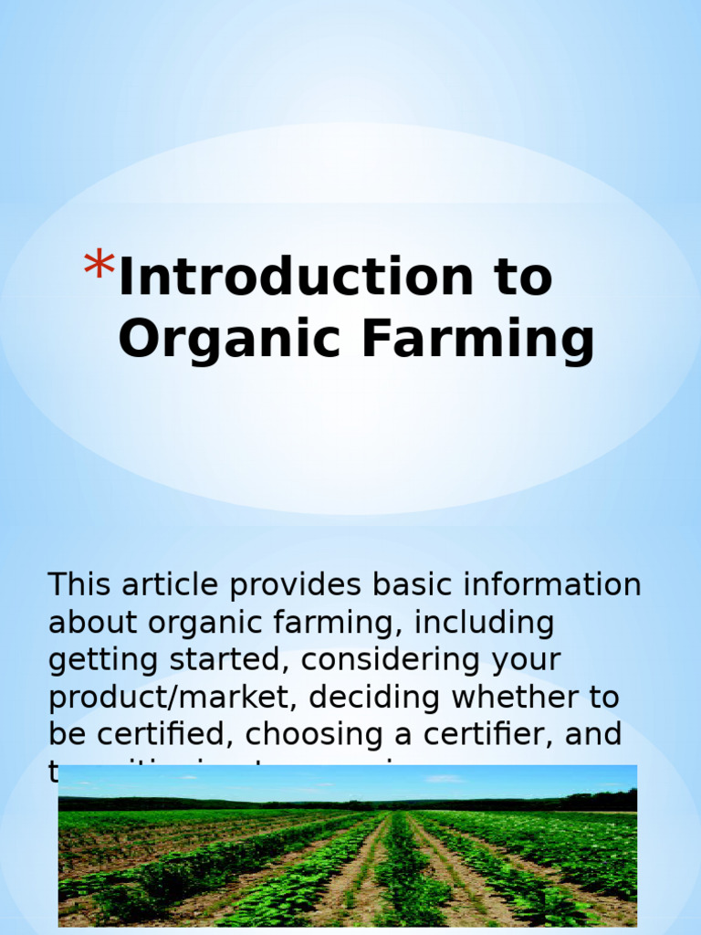 Basics of Organic Farming Explained | PDF | Organic Farming | Agriculture