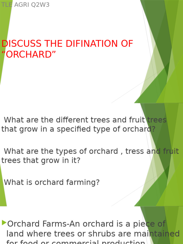 Orchard Farming Essentials | PDF | Orchard | Trees