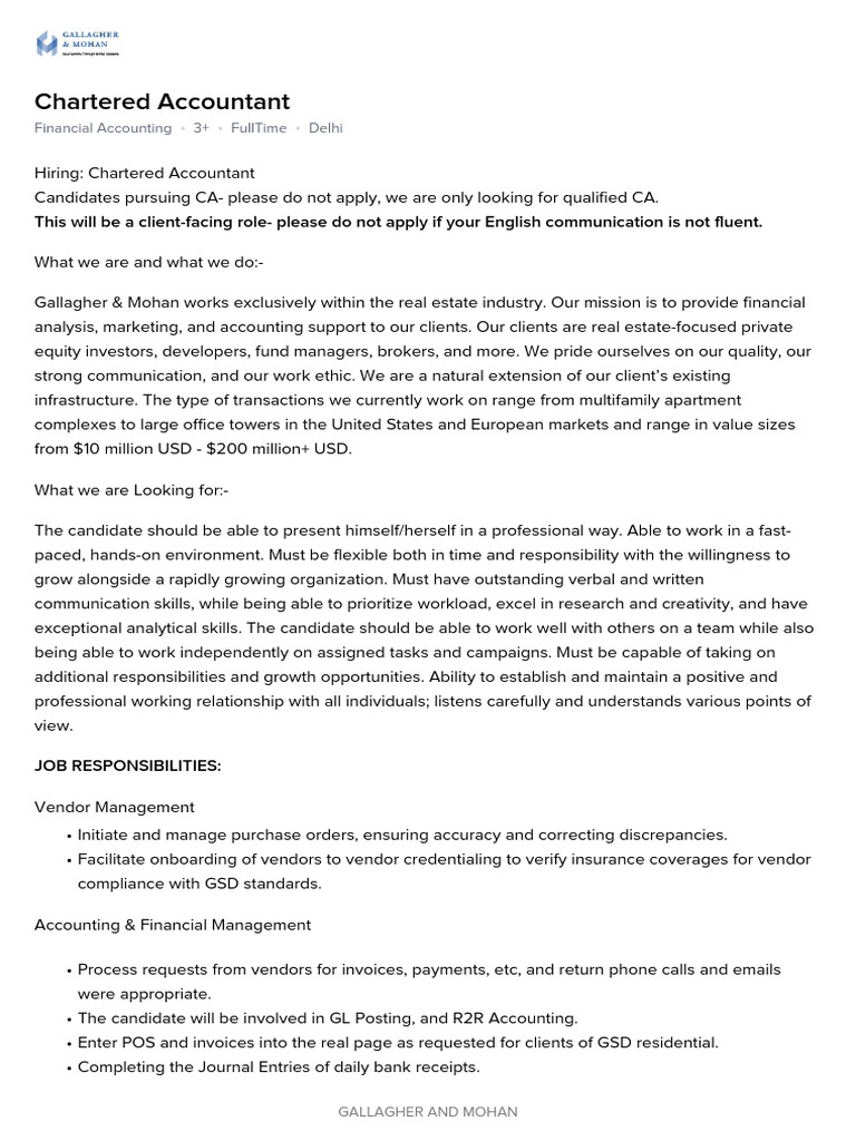 Job Description | PDF | Accounting | Bookkeeping