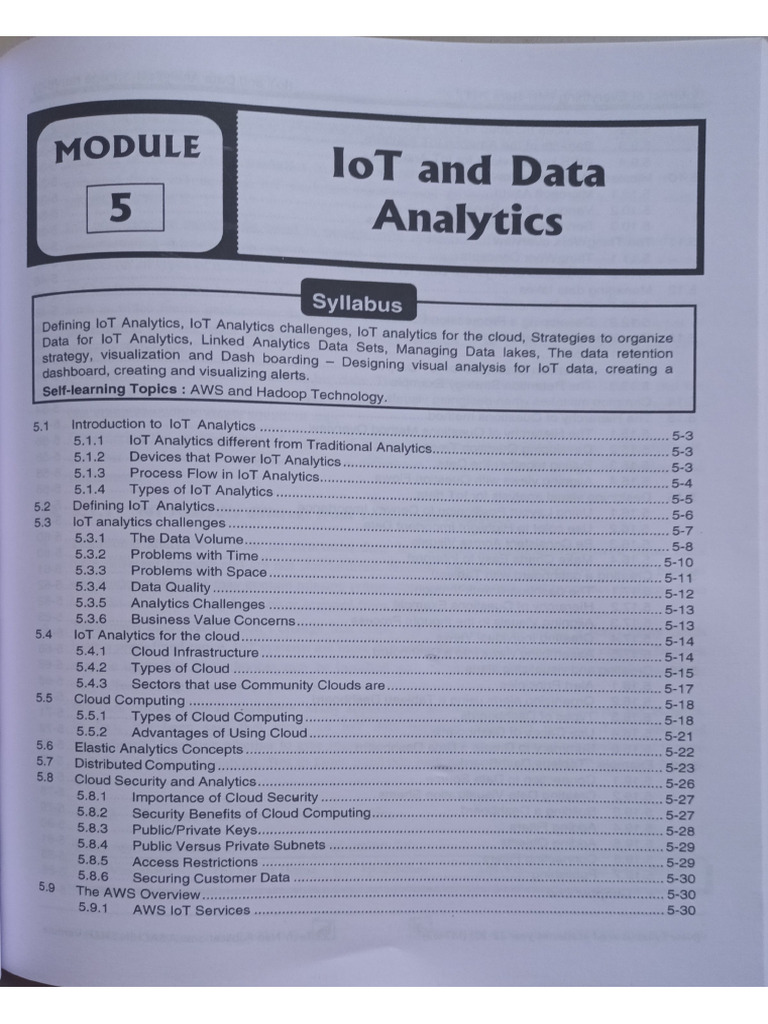 IOE Module 5 | PDF