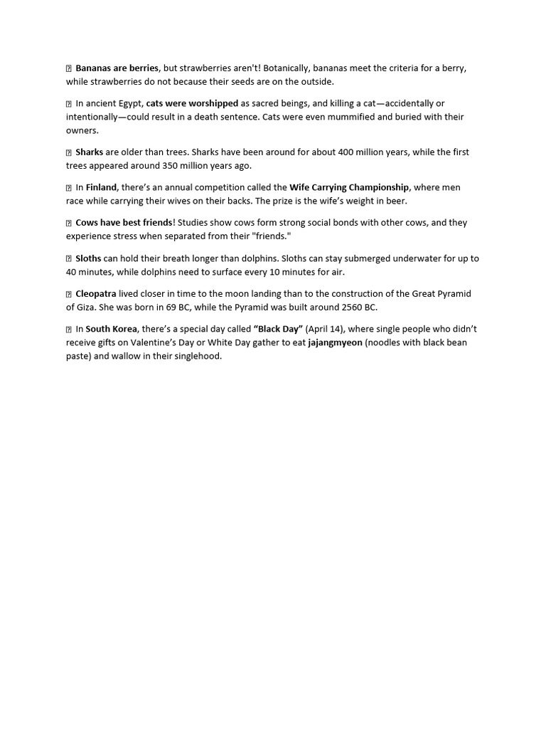 Bananas Are Berries | PDF | Social Science | History