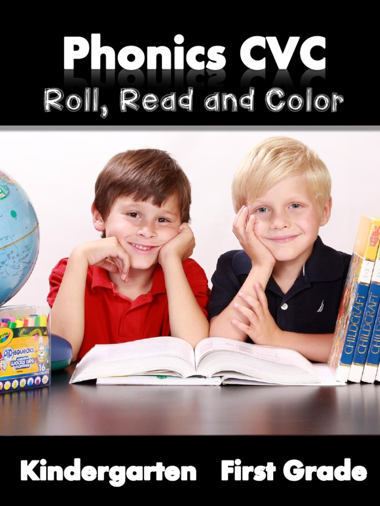 CVC Roll, Read & Color Activities | PDF