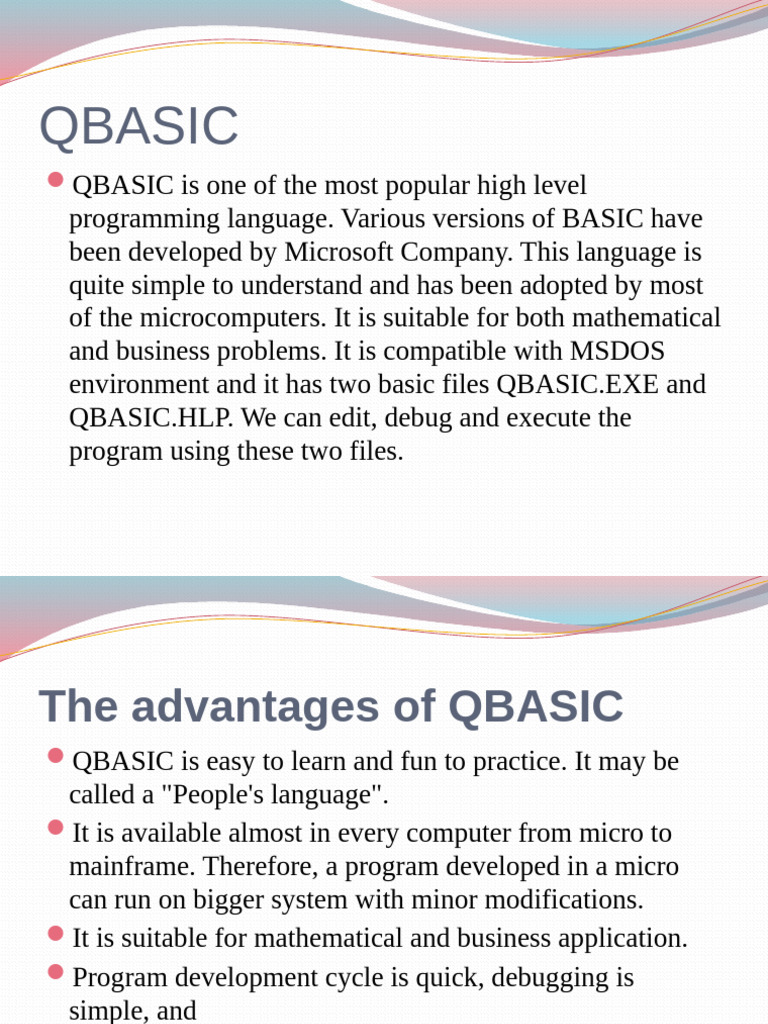 QBASIC | PDF | Arithmetic | Computing