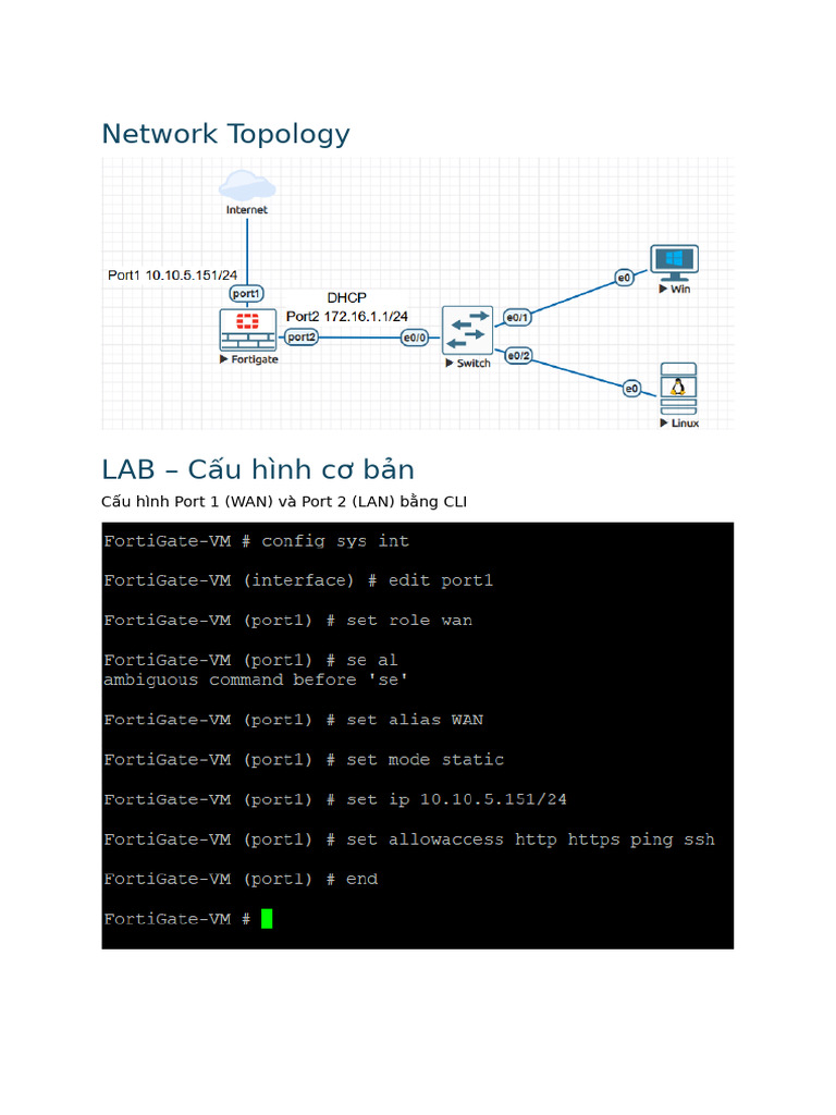 LAB Fortigate | PDF