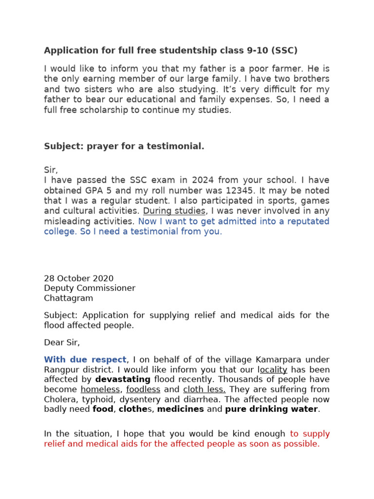 Application For Full Free Studentship CL | PDF