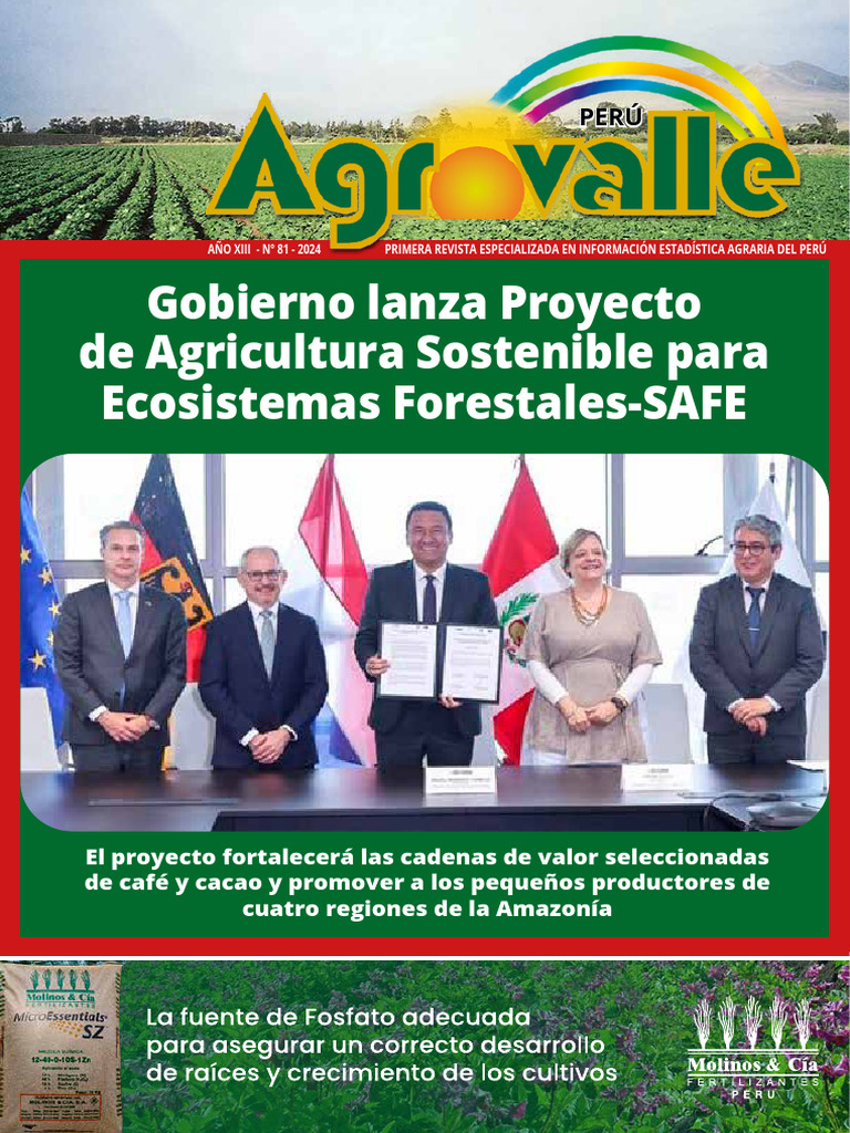 Proyecto SAFE: Agricultura Sostenible | PDF | Lima (Material) | Arboles