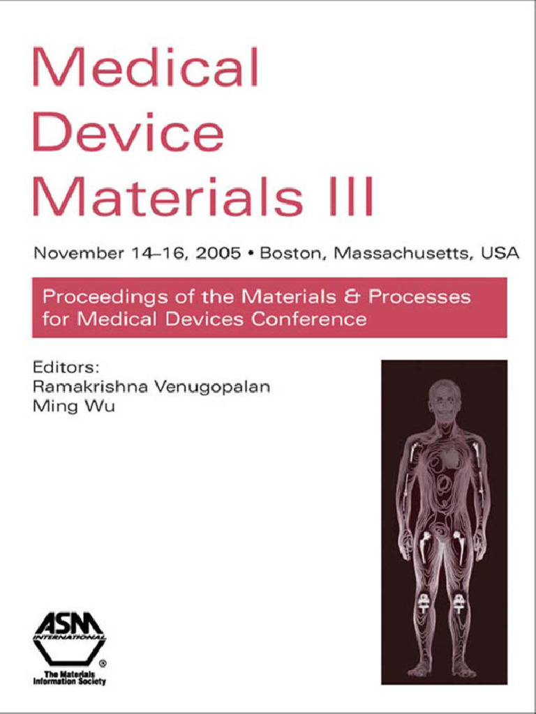 Medical Device Materials III - Proceedings Fro | PDF | Deformation ...