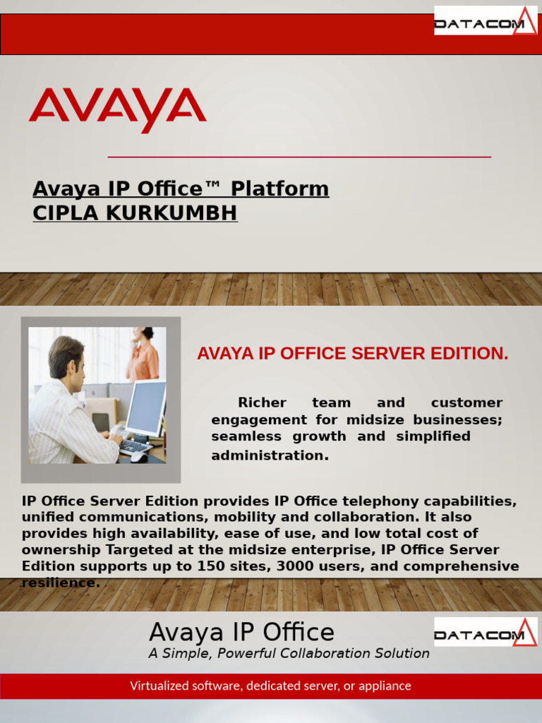 IP Office Server Edition PPt's (Autosaved) | PDF | Telephone | Computing