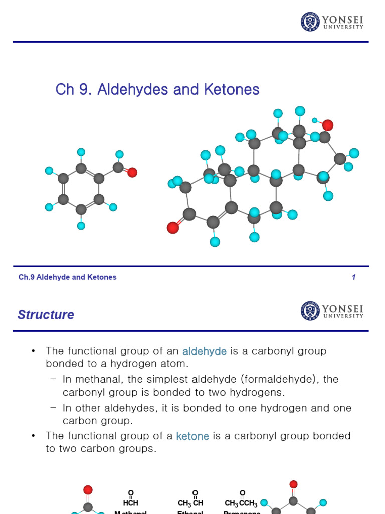 Aldehyde and Ketone Reactions Overview | PDF | Aldehyde | Ketone