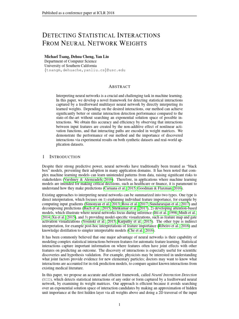 Neural Interaction Detection | PDF | Artificial Neural Network | Analysis Of Variance