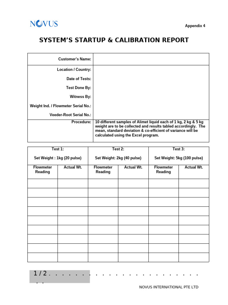 Appendix 4 Calibration RPT | PDF Appendix 4 Calibration RPT | PDF