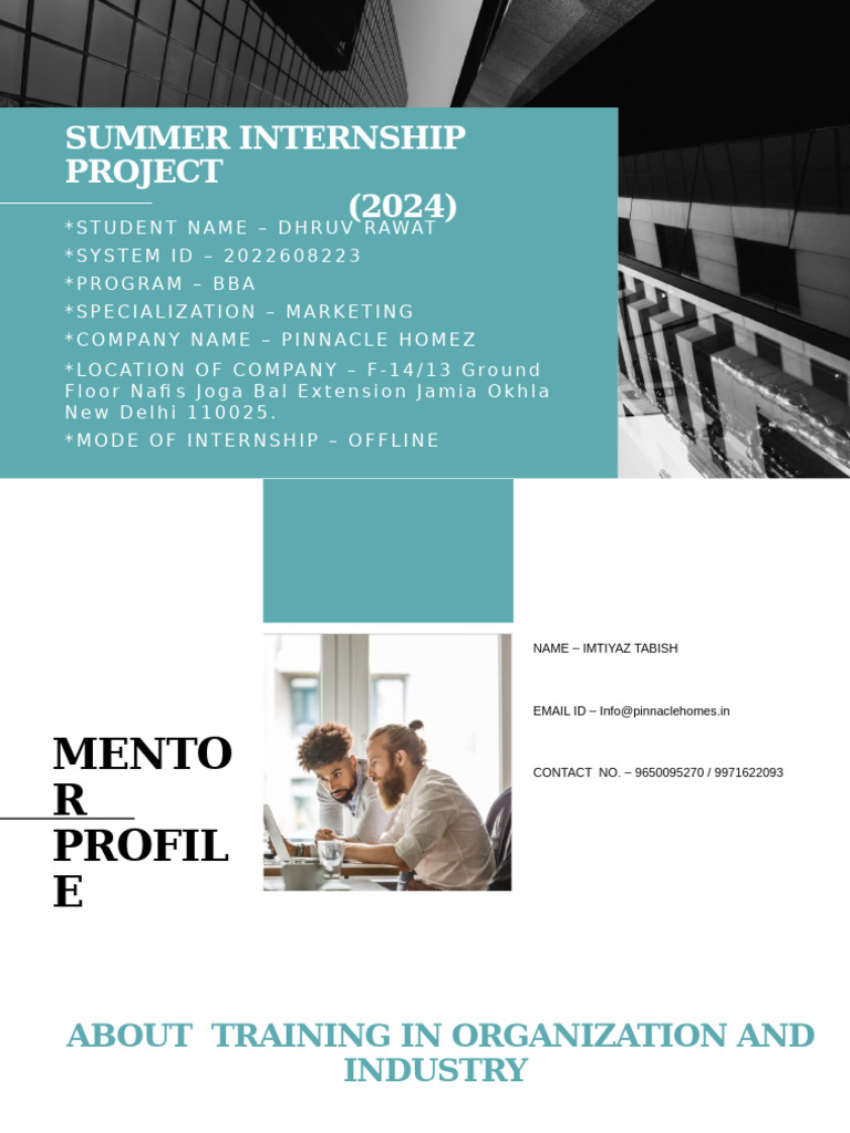 Summer Internship Presentation (2022608223) | PDF | Customer ...