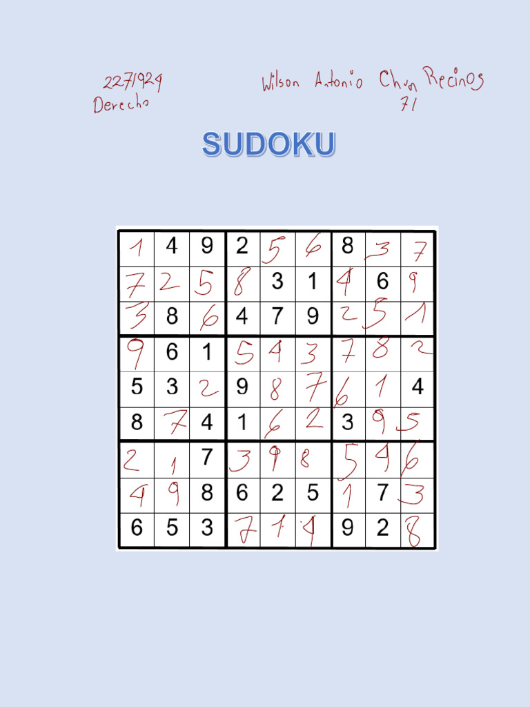 Sudoku-2 | PDF