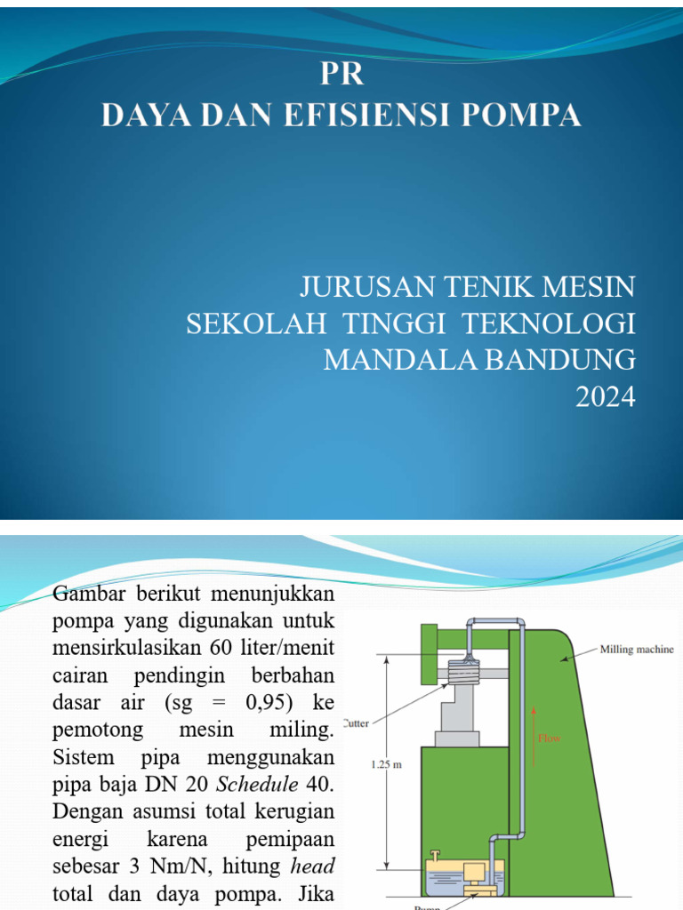 Perhitungan Daya Pompa dan Hidrolik Mesin | PDF | Komputer | Teknologi ...
