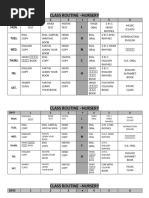 Class Wise Time Table | PDF