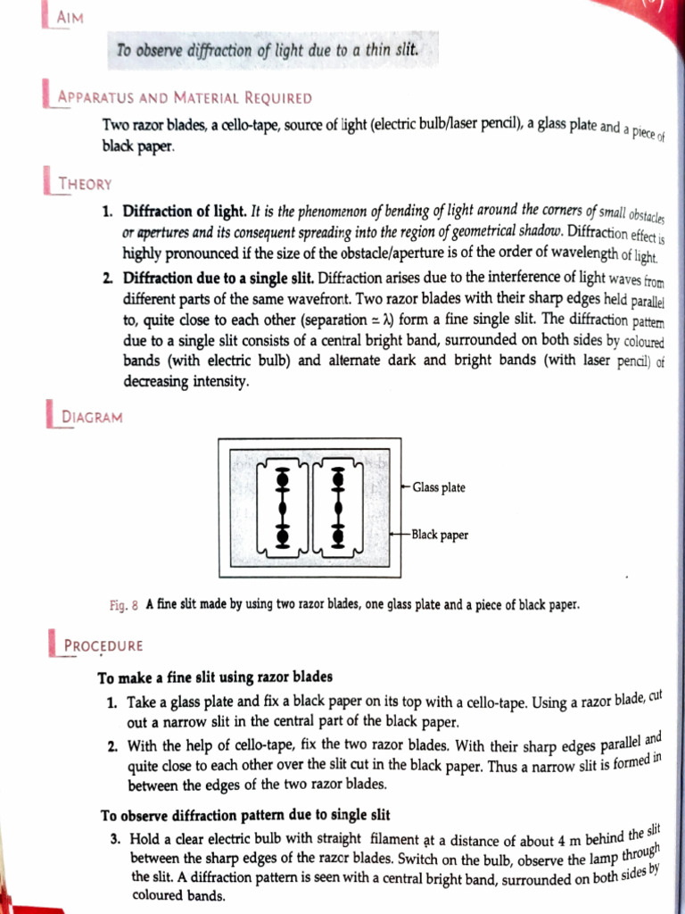 Activity 5 | PDF | Diffraction | Optics