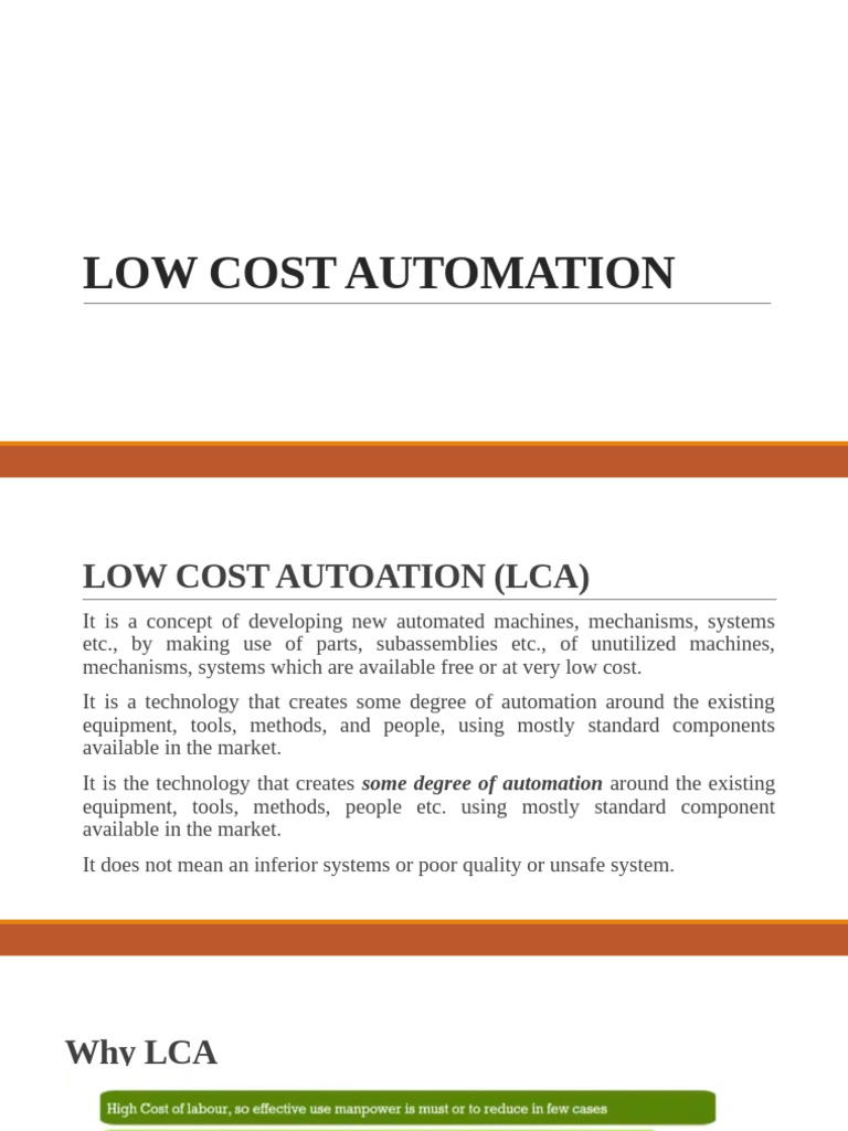 Low Cost Automation | PDF | Machines | Electric Motor