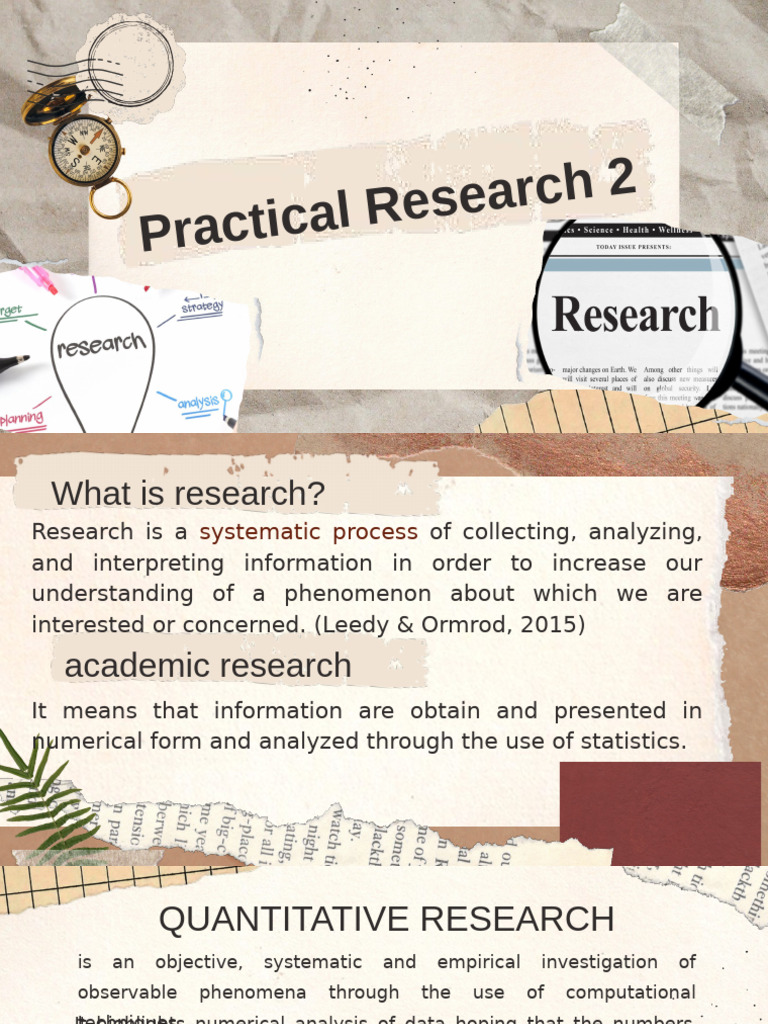 Practical Research 2 | PDF | Statistics | Quantitative Research