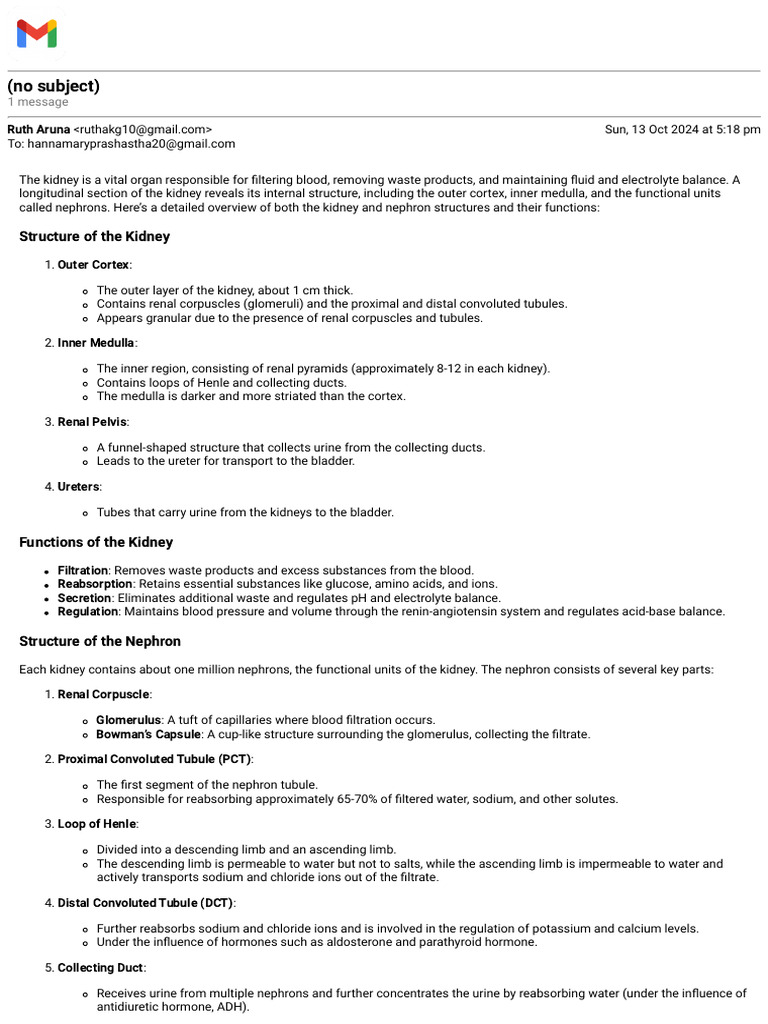 Slip Test 4th | PDF | Kidney | Urinary System