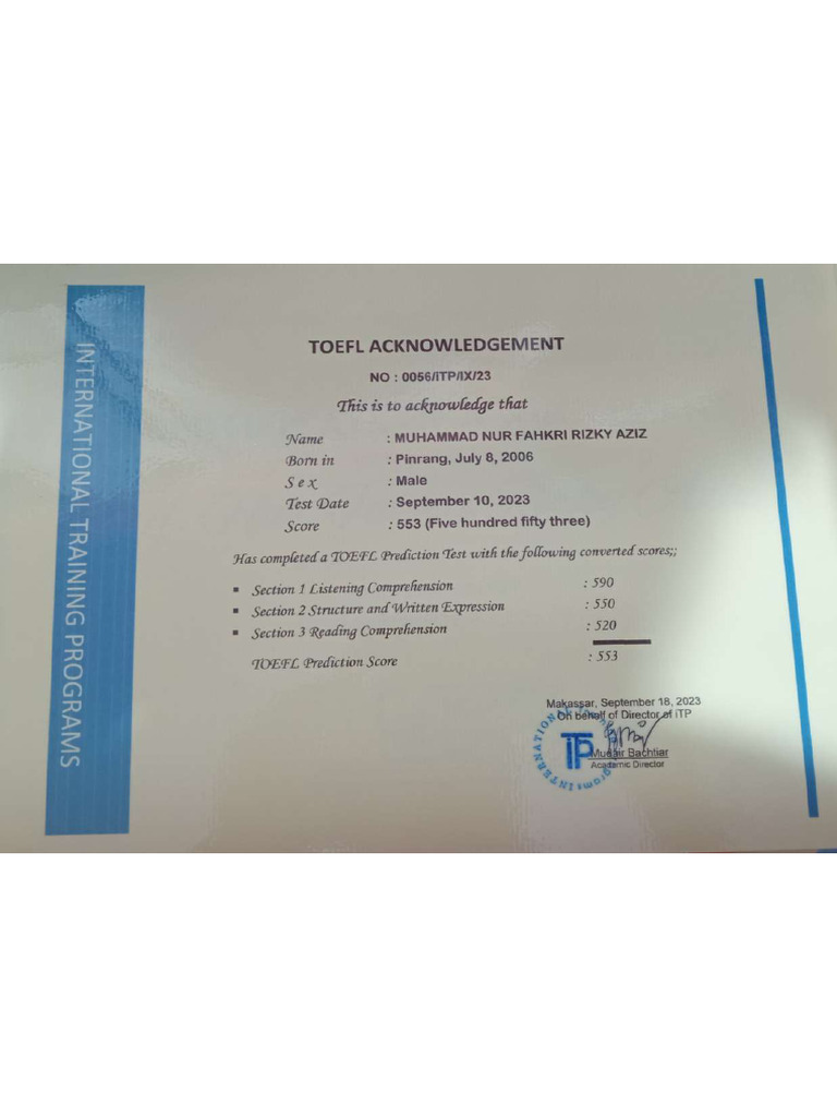 ITP Score | PDF