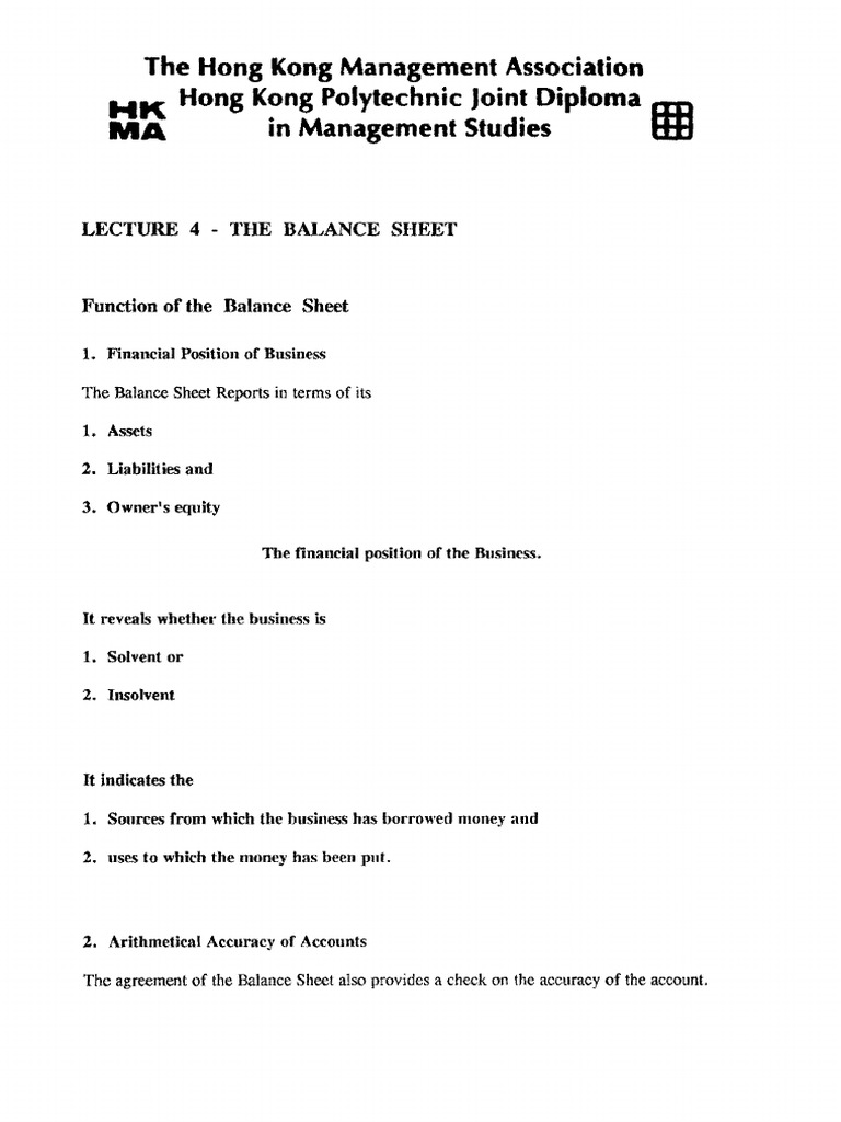 LECTURE 4 | PDF | Balance Sheet | Depreciation