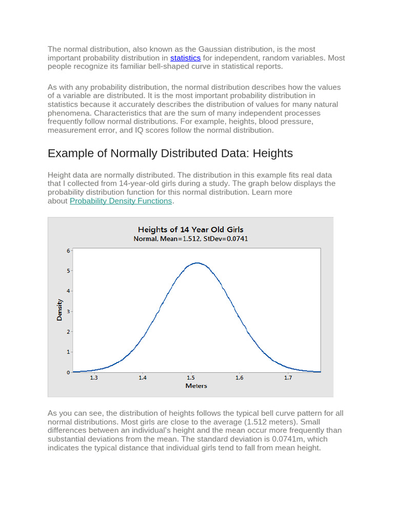 Normal Probability Distribution | PDF | Normal Distribution | Probability Distribution