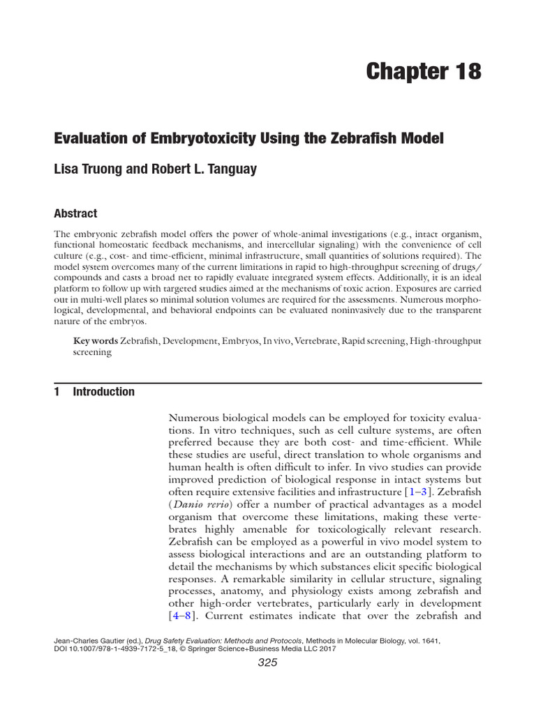 Truong 2017 | PDF | High Throughput Screening | Model Organism