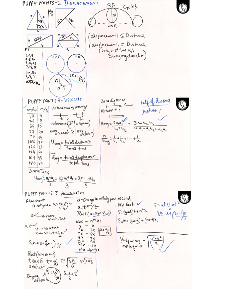 Motion in Straight Line | PDF