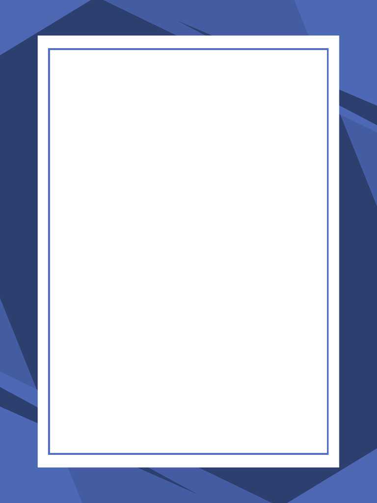 Blue Simple Page Border | PDF