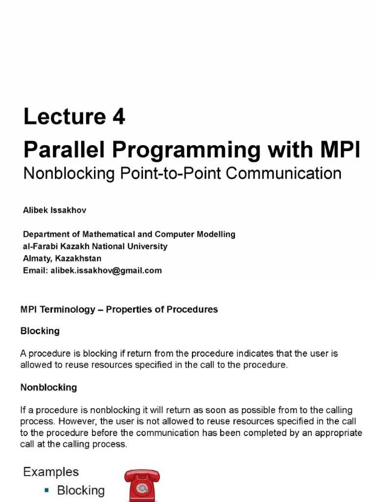 Lecture 4 MPI | PDF