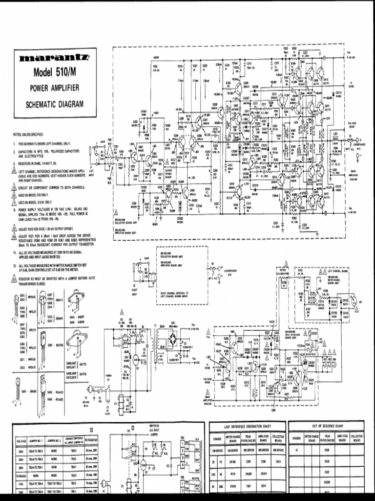 Marantz 510 M Schematic | PDF