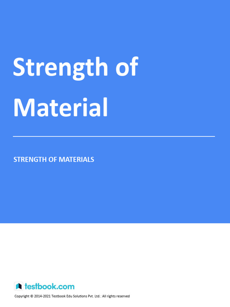 Strength of Material - Study Notes | PDF | Bending | Young's Modulus