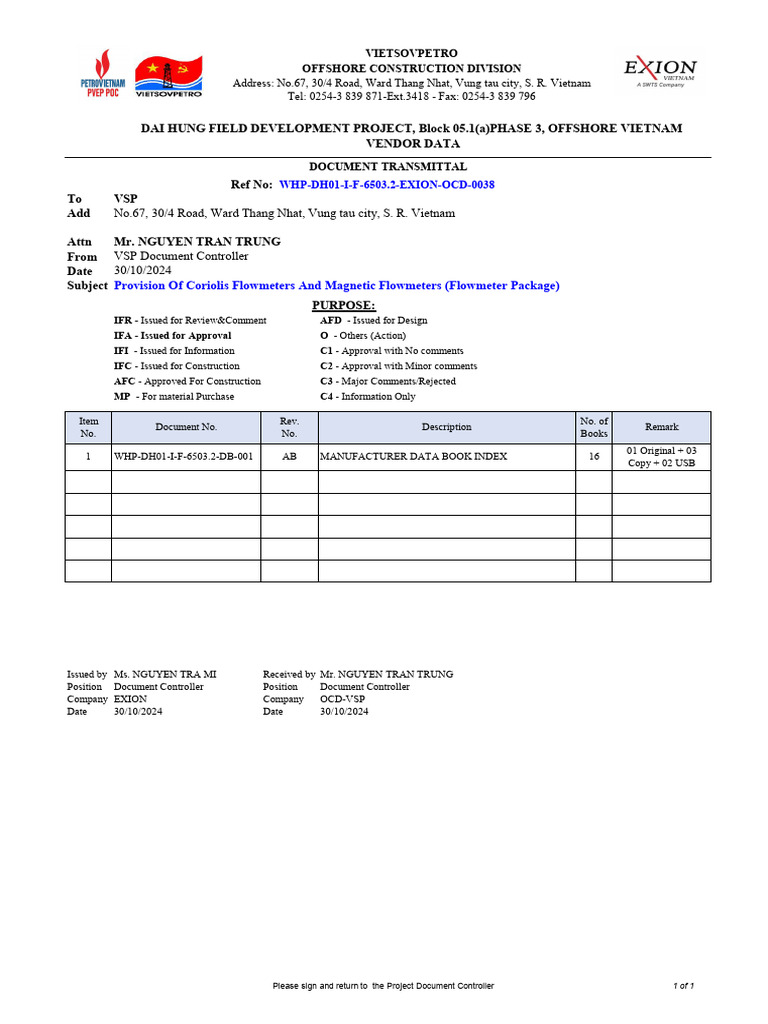 WHP DH01 I F 6503.2 Exion Ocd 0038 | PDF
