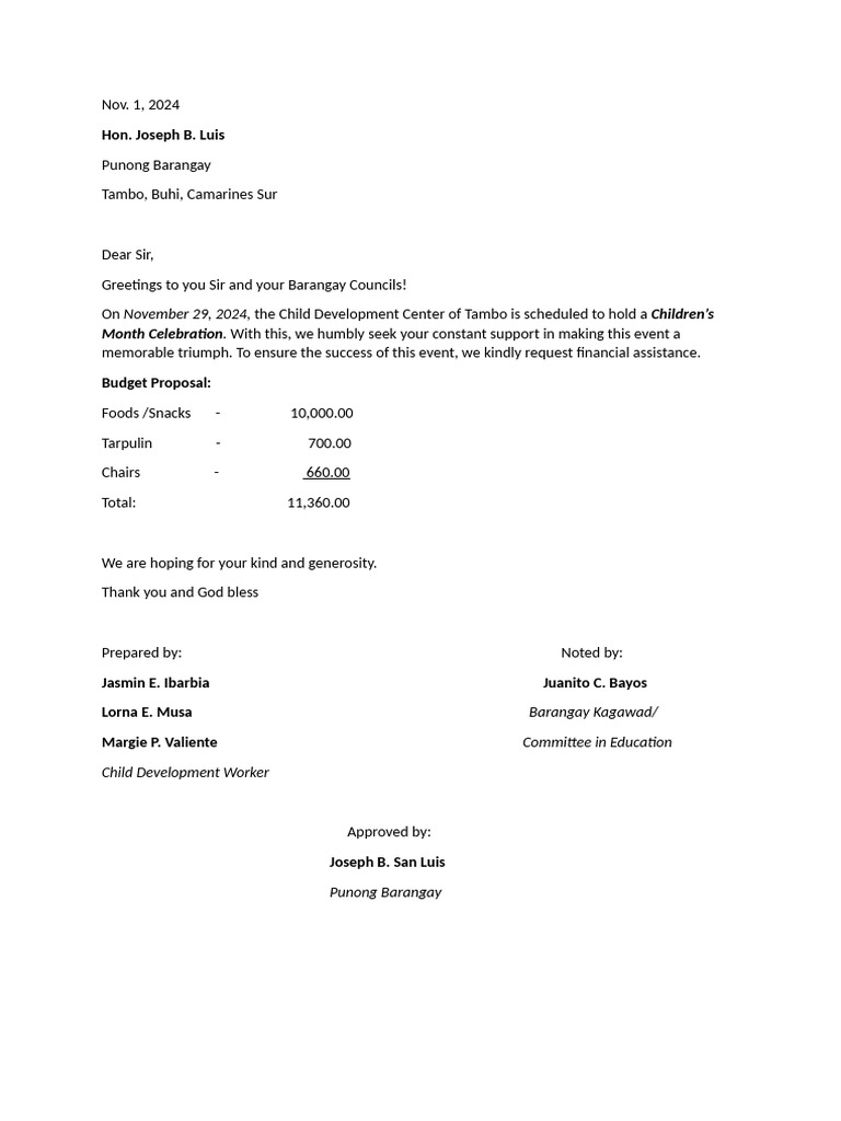 Hon. Joseph B. Luis: November 29, 2024 | PDF