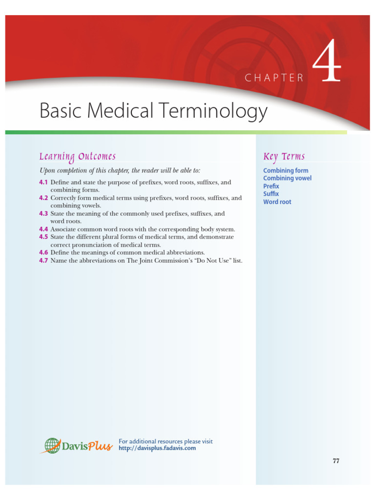 Medical Terminology Basics | PDF