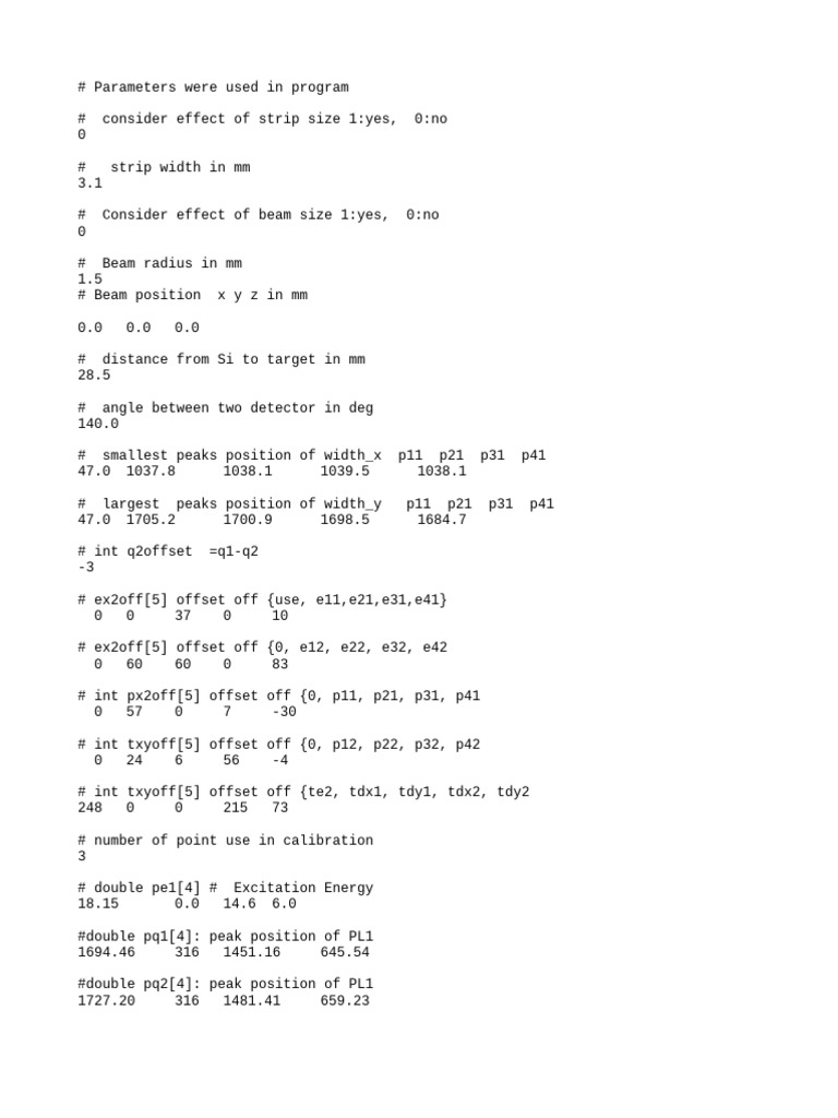 Parameter hv700 | PDF