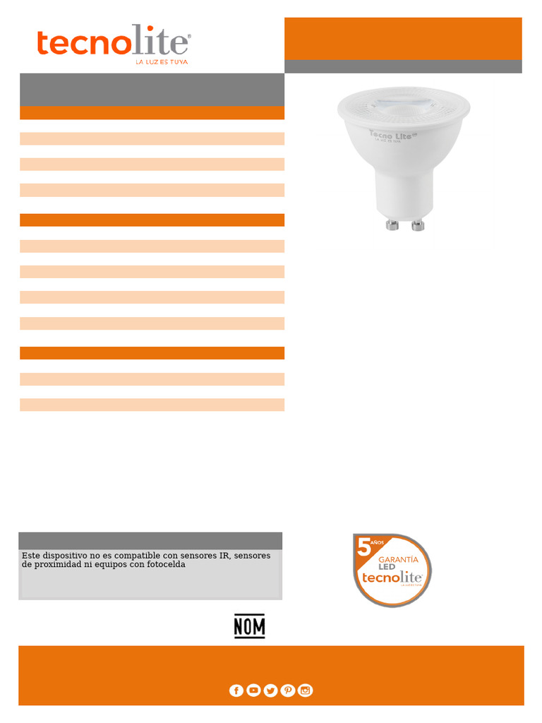 GU10-LED 3W 65H DataSheet | PDF