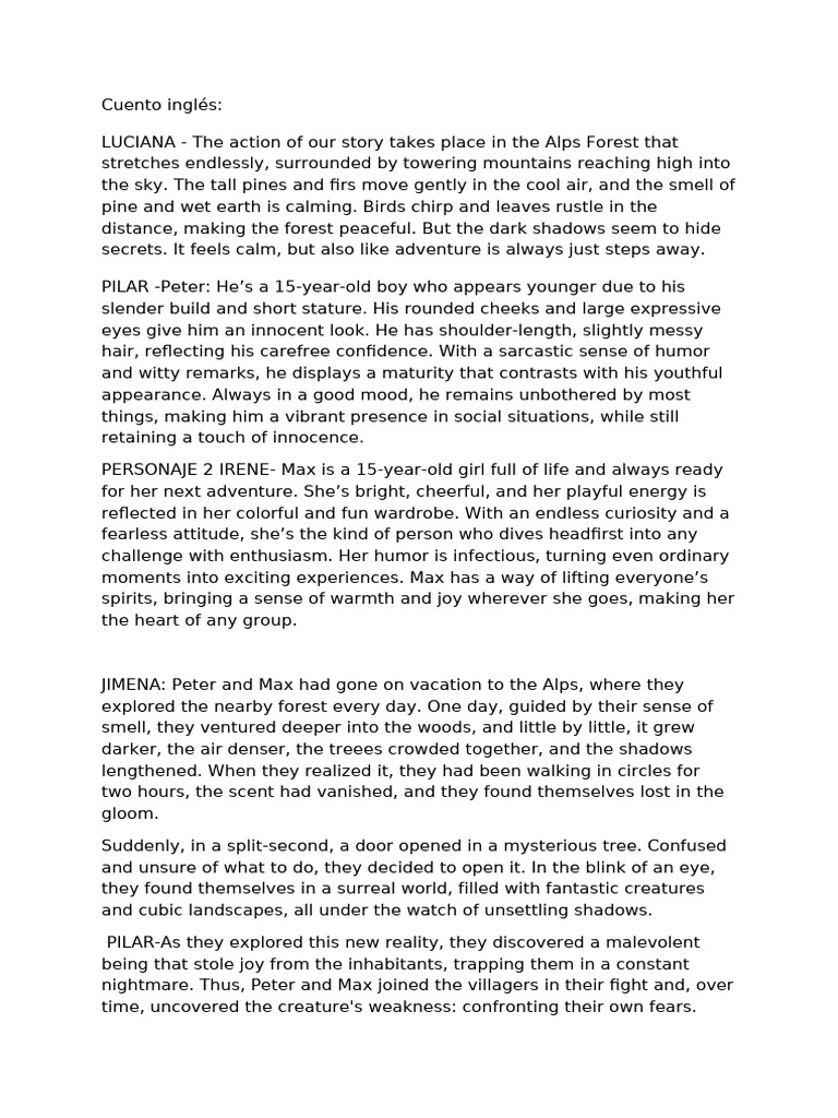 presentación ingles | PDF