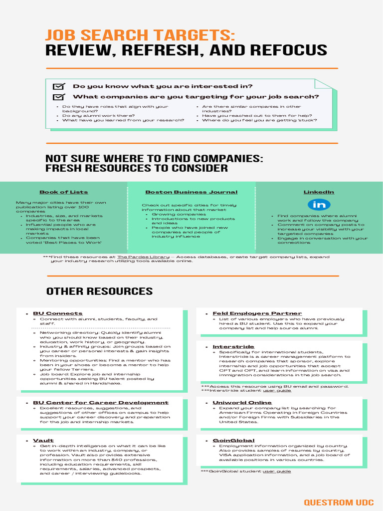 Job Search Handout June 2021 | PDF | Business