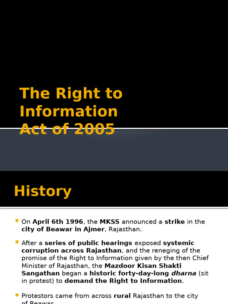 Overview of the Right to Information Act | PDF | Justice | Crime & Violence