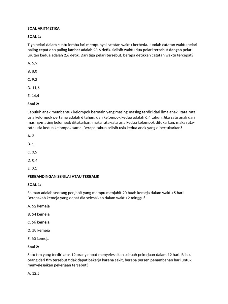 Tiu Aritmetika | PDF | Metode & Bahan Ajar | Griya & Taman