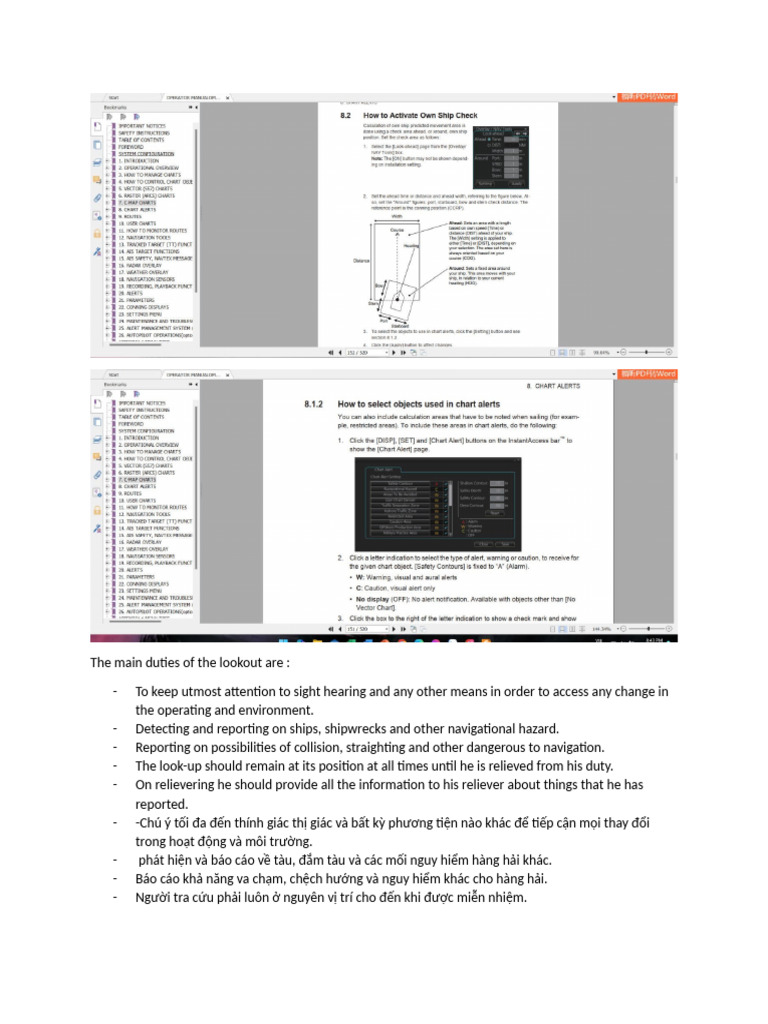 The Main Duties of The Lookout Are | PDF