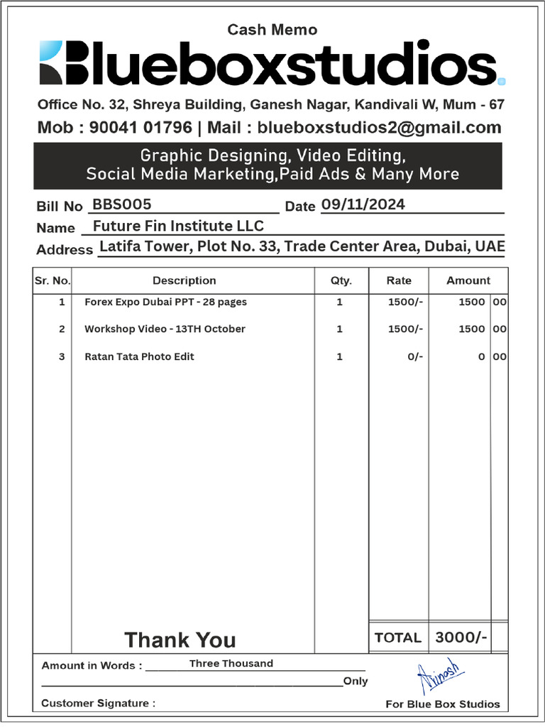 Future Fin Tech Invoice | PDF